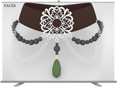 Second Life Marketplace - Collar accessory w brooch & chains Full ...
