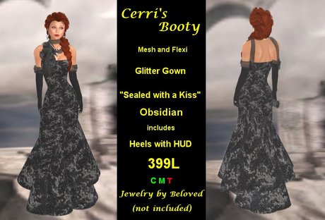Second Life Marketplace - Cerri's Sealed with a Kiss Obsidian