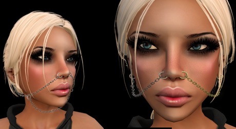 Second Life Marketplace - (UG) - Nose to Ear Chains Set (Boxed)