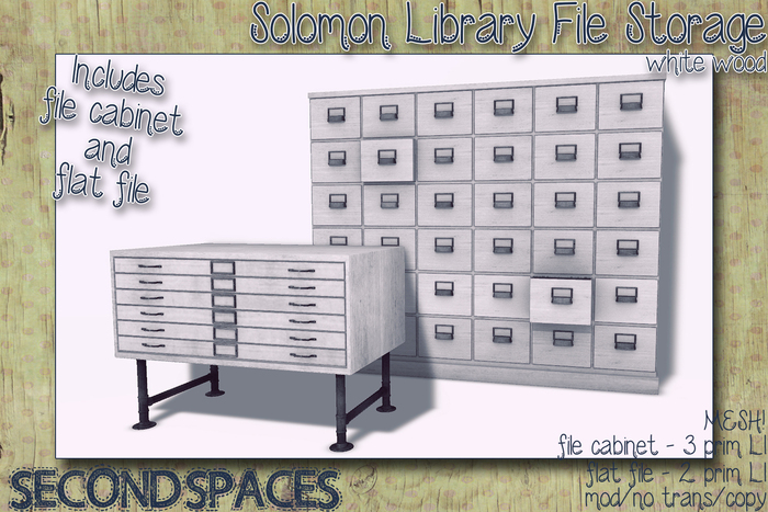 Second Life Marketplace - Second Spaces - Solomon Library - white wood ...
