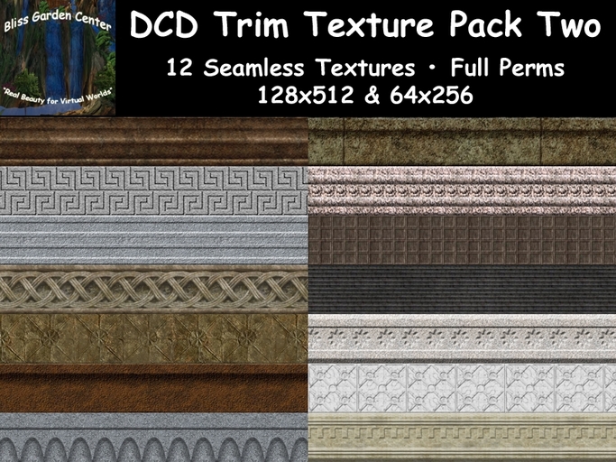 Second Life Marketplace - DCD Trim Texture Pack Two