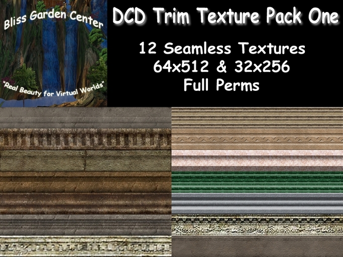 Second Life Marketplace - DCD Trim Texture Pack One
