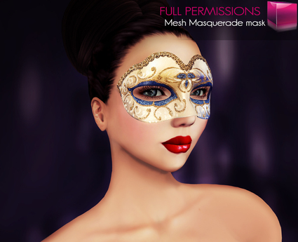 Second Life Marketplace - %50WINTERSALE Full Perm Mesh Masquerade Mask