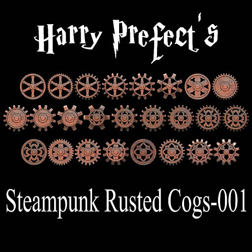 Second Life Marketplace - Harry Prefect's Steampunk Rusted Cogs-001