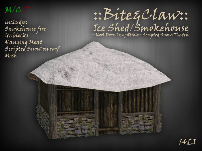 Second Life Marketplace - ::B&C:: Viking Village Set - Ice Shed ...
