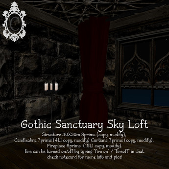 Second Life Marketplace - Gothic Sanctuary Sky Loft