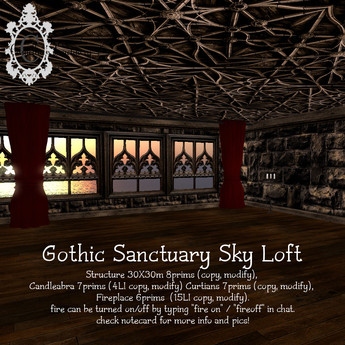 Second Life Marketplace - Gothic Sanctuary Sky Loft