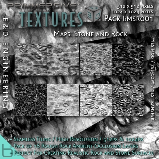 Second Life Marketplace - [bMSR001] 16 512px and 1024px Rough Rock ...
