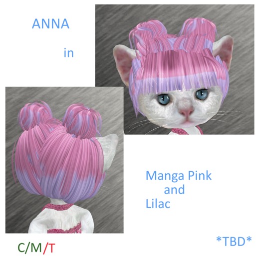 Second Life Marketplace - *TBD*Dinkies Anna - Manga Pink & Lilac