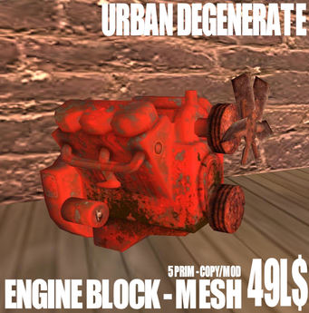 Second Life Marketplace - Engine Block - MESH
