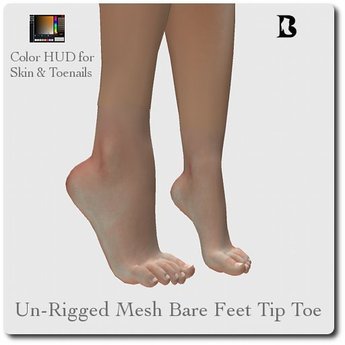 Second Life Marketplace - Blackburns Mesh Bare Feet Tip Toe