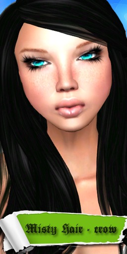 Second Life Marketplace - Misty Hair - crow [FULL PERM]