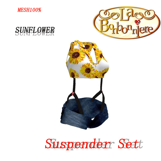 Second Life Marketplace - *LB* suspender Set sunflower box