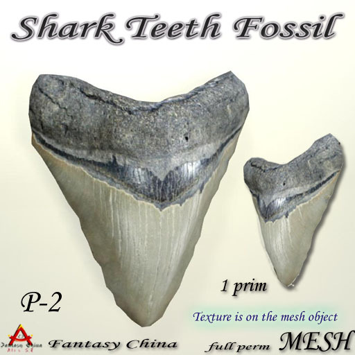 Second Life Marketplace - Fantasy China Mesh Shark Teeth Possil p-2 ...