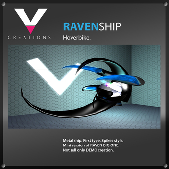 Second Life Marketplace - V_Creations BOXED-RAVENSHIP