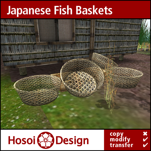 Second Life Marketplace - Discount - Japanese Fishermans Baskets