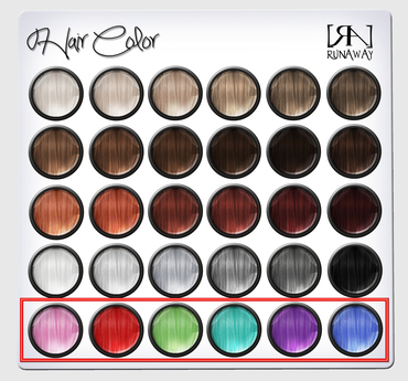 Second Life Marketplace - [RA] Tara Hair - Colours