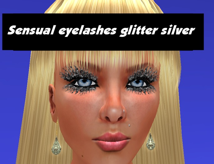 Second Life Marketplace - SLfirst sensual eyelashes glitter silver