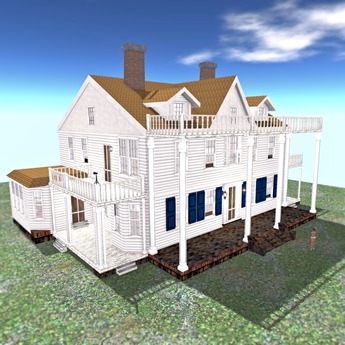 Second Life Marketplace - The Notebook House UNFurnished 29x39ft print ...