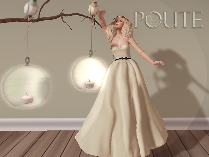 Second Life Marketplace - Poute- Abigail Gown- Gold