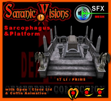 Second Life Marketplace - Sarcophagus and Platform