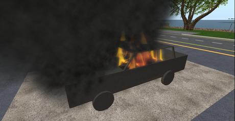 Second Life Marketplace - Fire Department training: car fire simulator