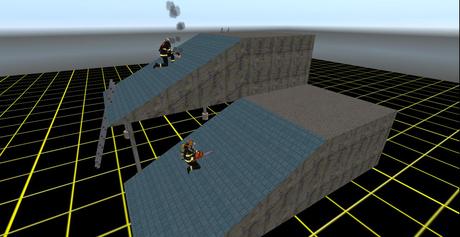 Second Life Marketplace - Fire Department training: Roof training prop