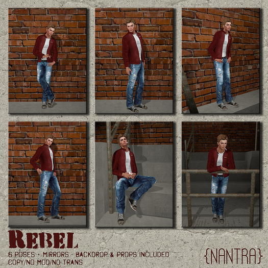 Second Life Marketplace - {NanTra} Rebel Pose Pack