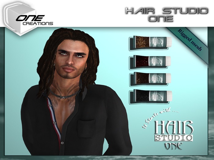 Second Life Marketplace - DQ...Male lose Dreads v2 (LONG) (FATPACK)
