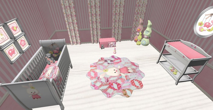 Second Life Marketplace - girls Bunny Nursery Set