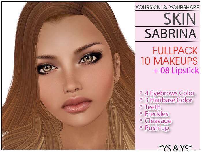 Second Life Marketplace - *YS&YS* Full Pack Sabrina Skin - 10 Makeups