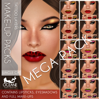 Second Life Marketplace - Oceane - MEGA Pack Jungle Cat Packs