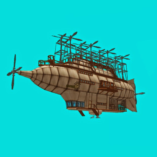 Second Life Marketplace - The Albatross Airship (31 prims)