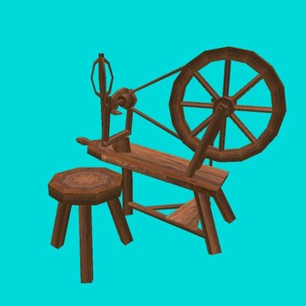 Second Life Marketplace - Pirate Furnature Spinning Wheel (1 prim)