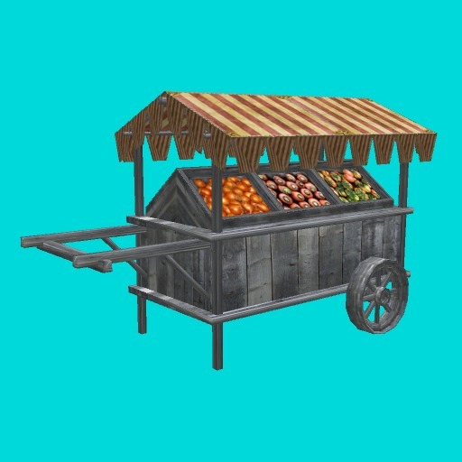 Second Life Marketplace - Merchant Cart (3 prims) (Pirate Town)