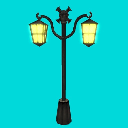 Second Life Marketplace - Pirate Street Light (2 prims) (Pirate Town)