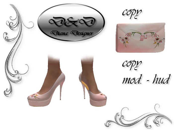 Second Life Marketplace - D&D - 001_Classic Stilettos Whit Mesh Feet