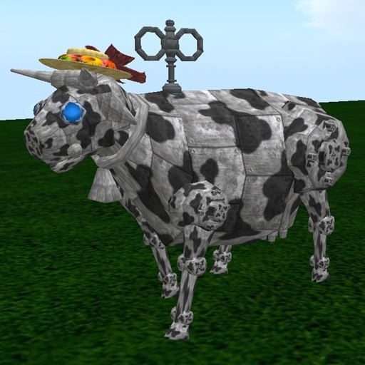 Second Life Marketplace - Amazing Clockwork Cow (14 prims)