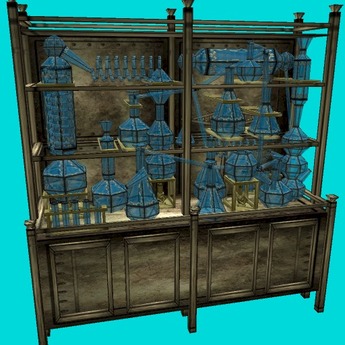 Second Life Marketplace - Mad Scientist Lab Chemistry Set (8 prims)