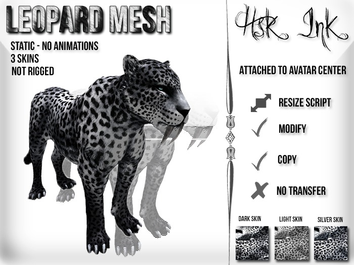 Second Life Marketplace - Snow Leopard Mesh