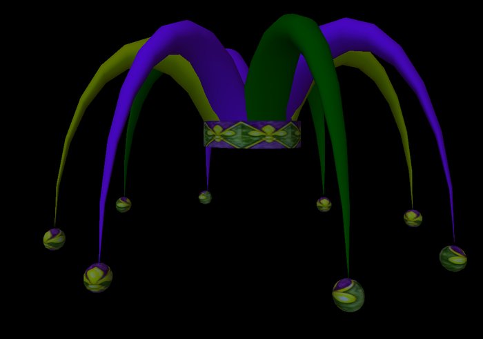 Second Life Marketplace - Mardi Gras Jester Hat purple yellow green
