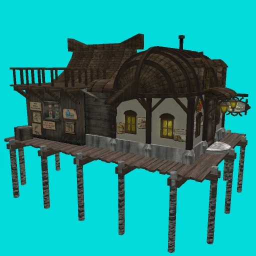 Second Life Marketplace - Pretty Polly Pet Shop (38 prims) (Pirate Town)