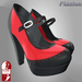 Second Life Marketplace - Fission: Spectator pumps-Black/Red