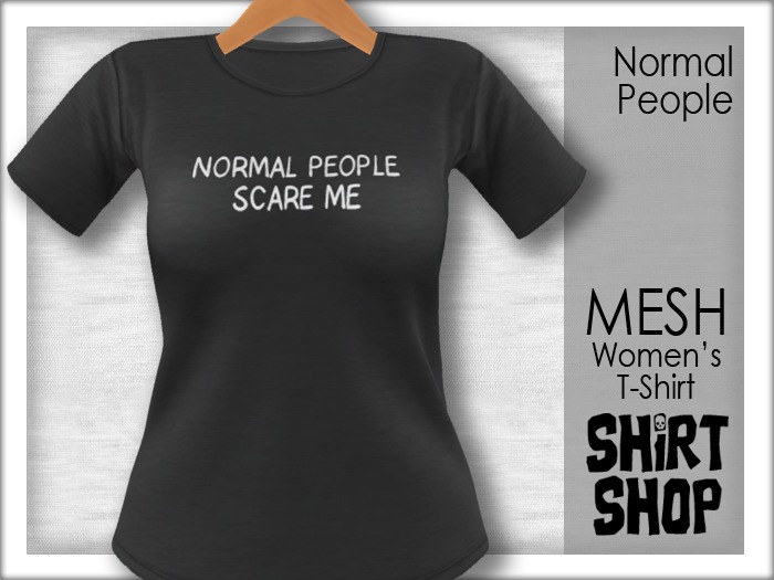 Second Life Marketplace - =ShirtShop= Mesh Women's Normal People T-Shirt
