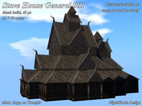 Second Life Marketplace - Viking Stave House 001