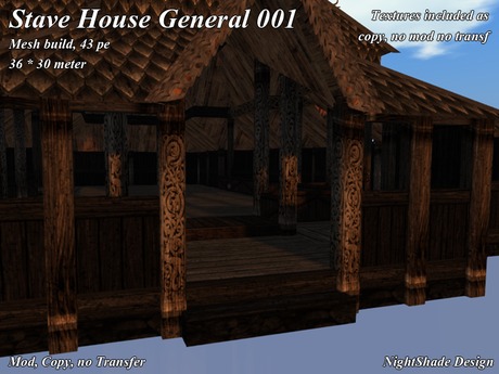 Second Life Marketplace - Viking Stave House 001