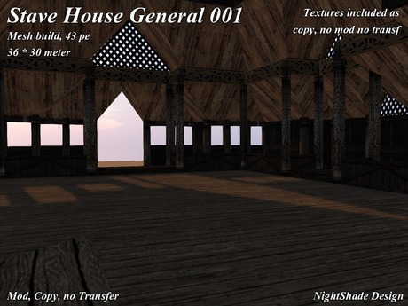Second Life Marketplace - Viking Stave House 001