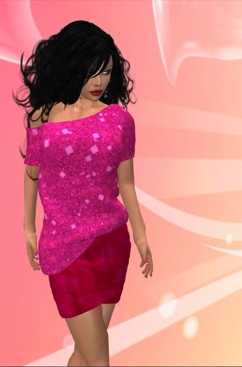 Second Life Marketplace - Lia Lynn - Marissalicious Skirt Outfit - Pink