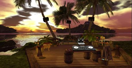 Second Life Marketplace - PROMO PRICE!.: Bee Designs:. Tiki Party Deck box
