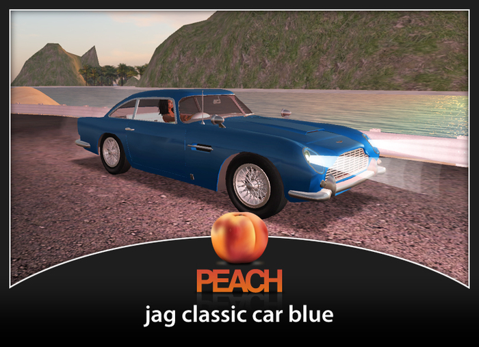Second Life Marketplace - Peach Jag classic car blue